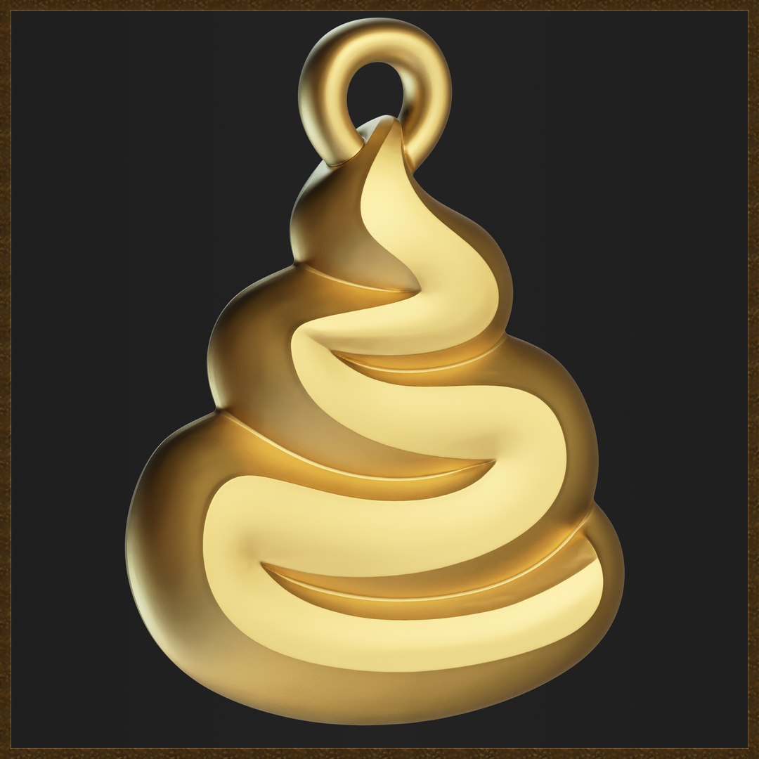 3D Funny Poop Symbol Jewelry - TurboSquid 2431000