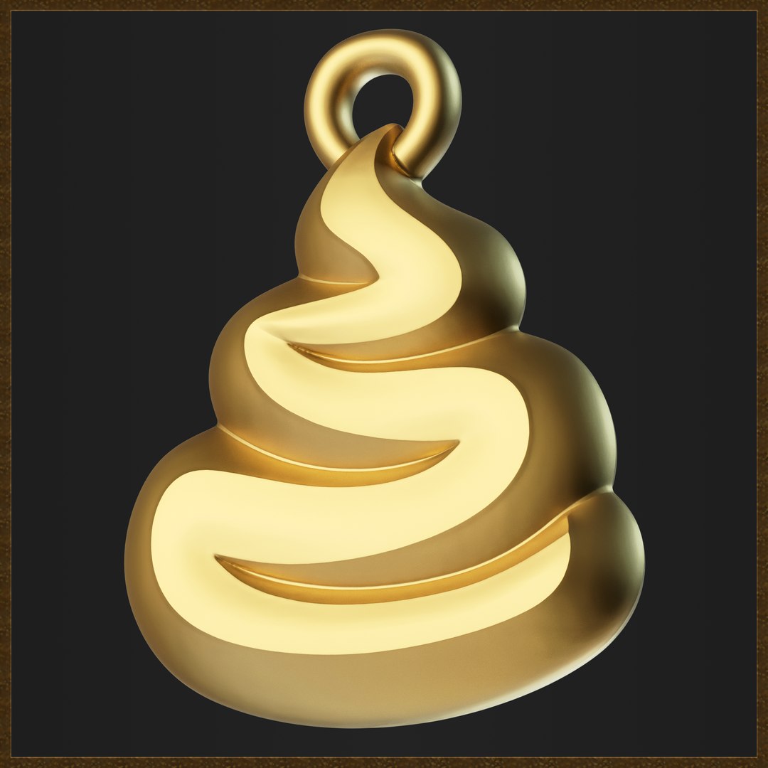 3D Funny Poop Symbol Jewelry - TurboSquid 2431000