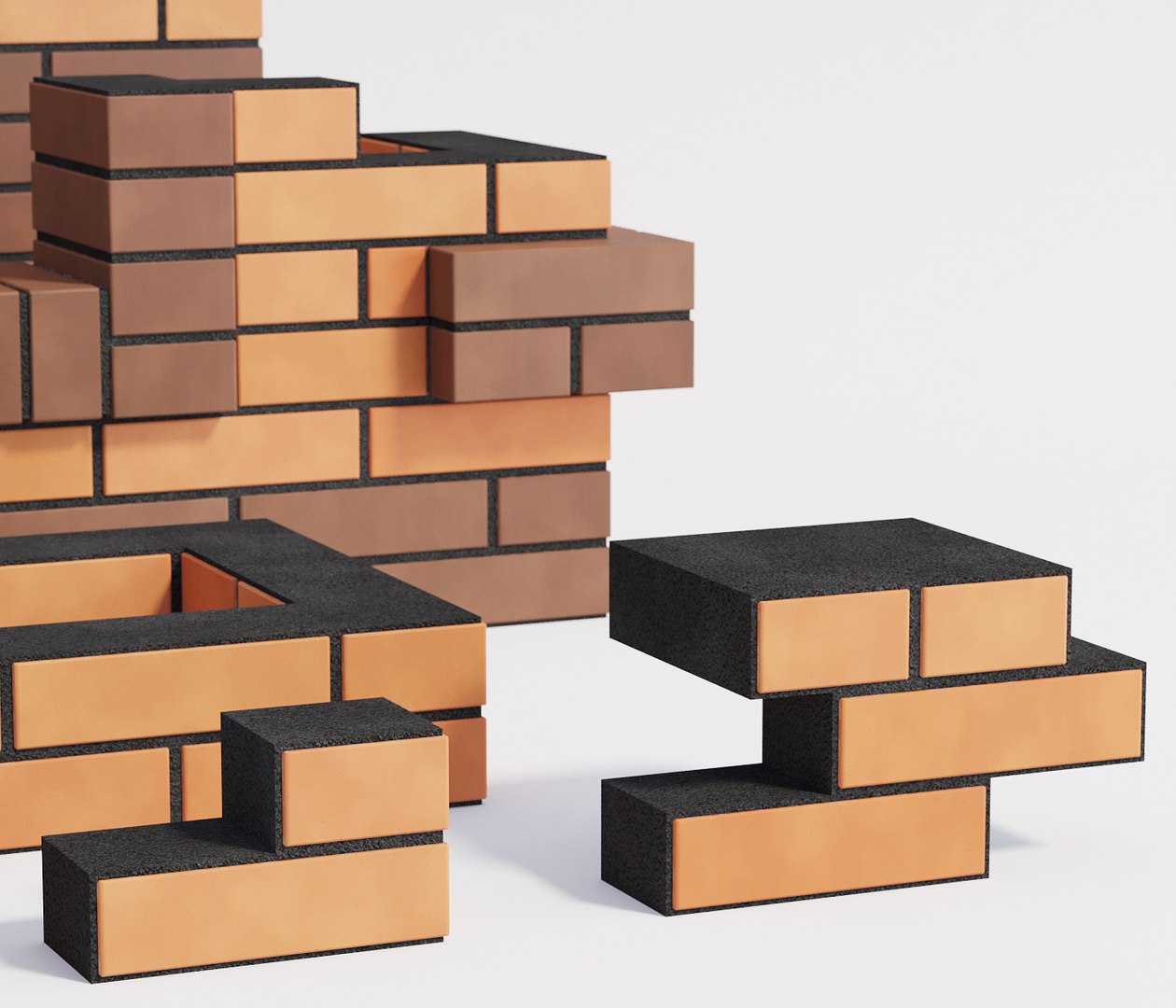 3D Model Brick Wall - TurboSquid 1231556