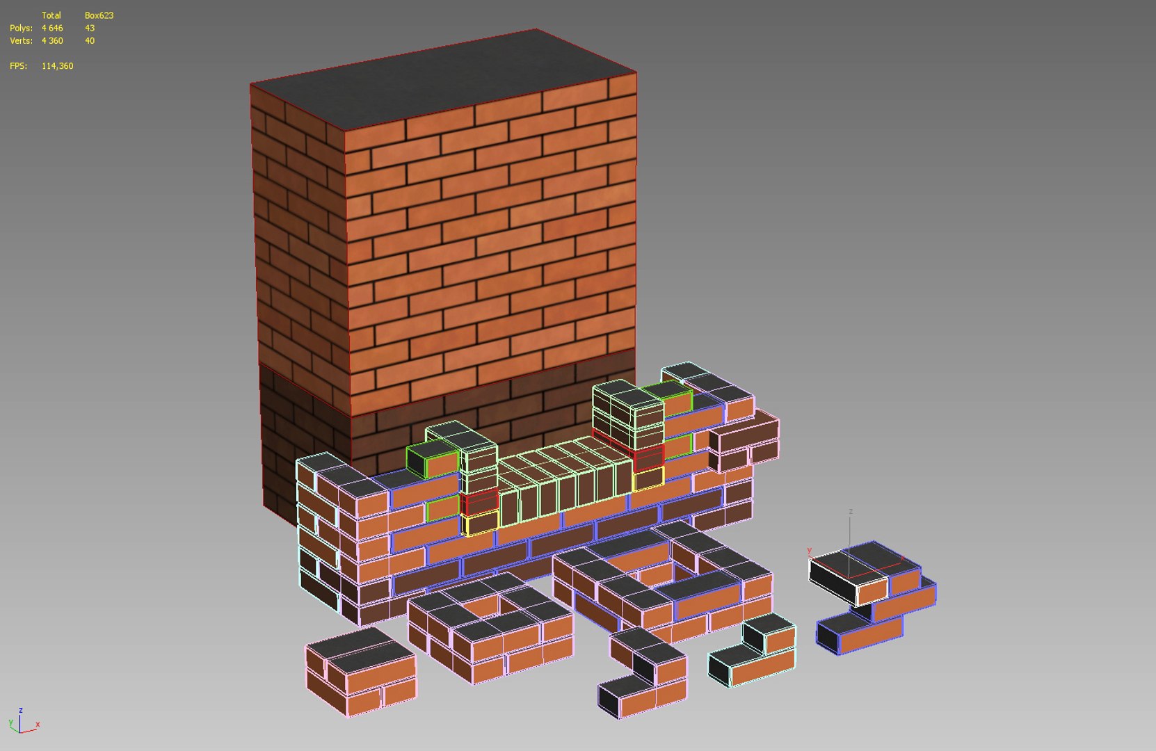3D Model Brick Wall - TurboSquid 1231556