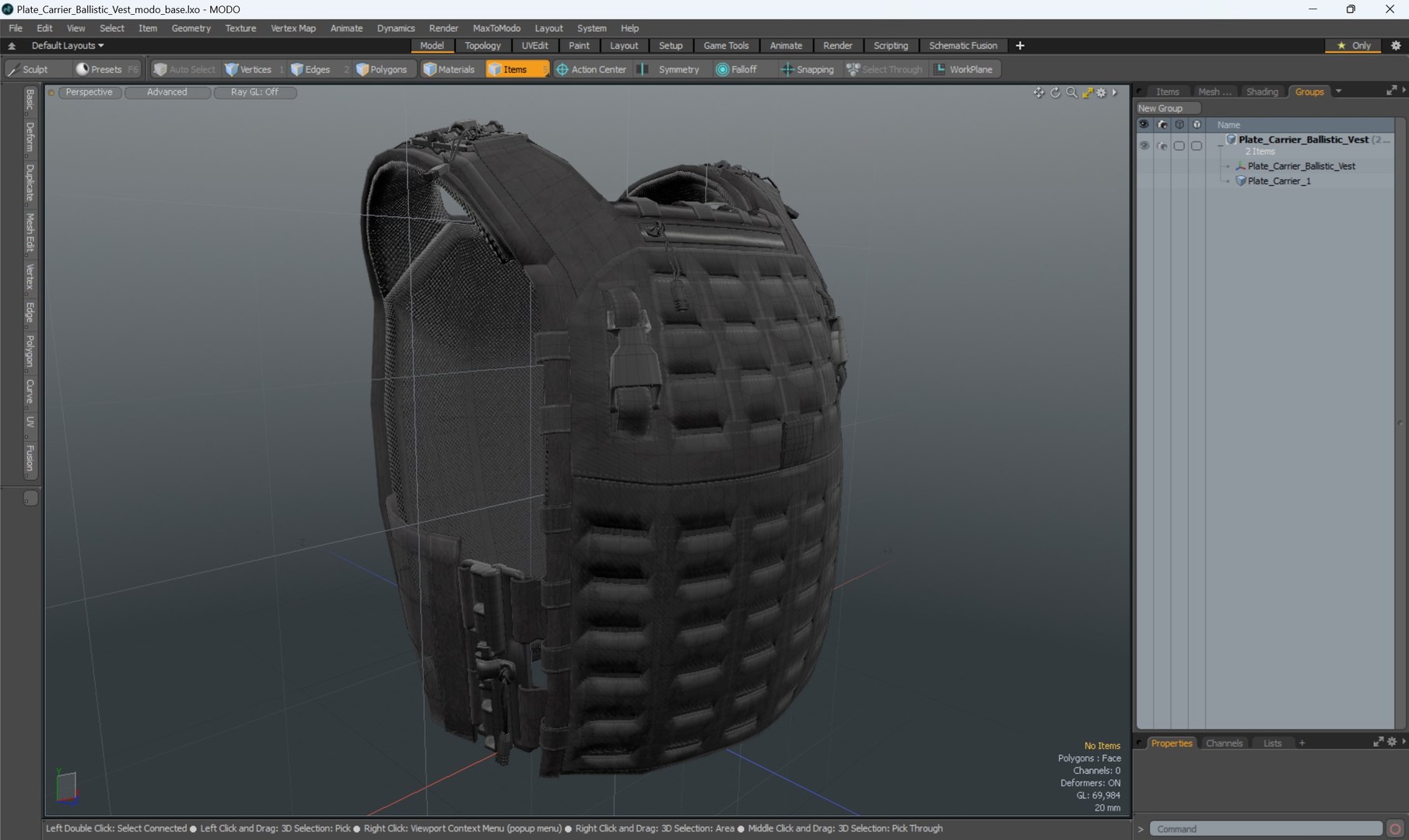 Plate Carrier Ballistic Vest 3D Model - TurboSquid 2342538