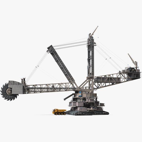 modelo 3d Excavadora de ruedas de cangilones múltiples para minería con ...
