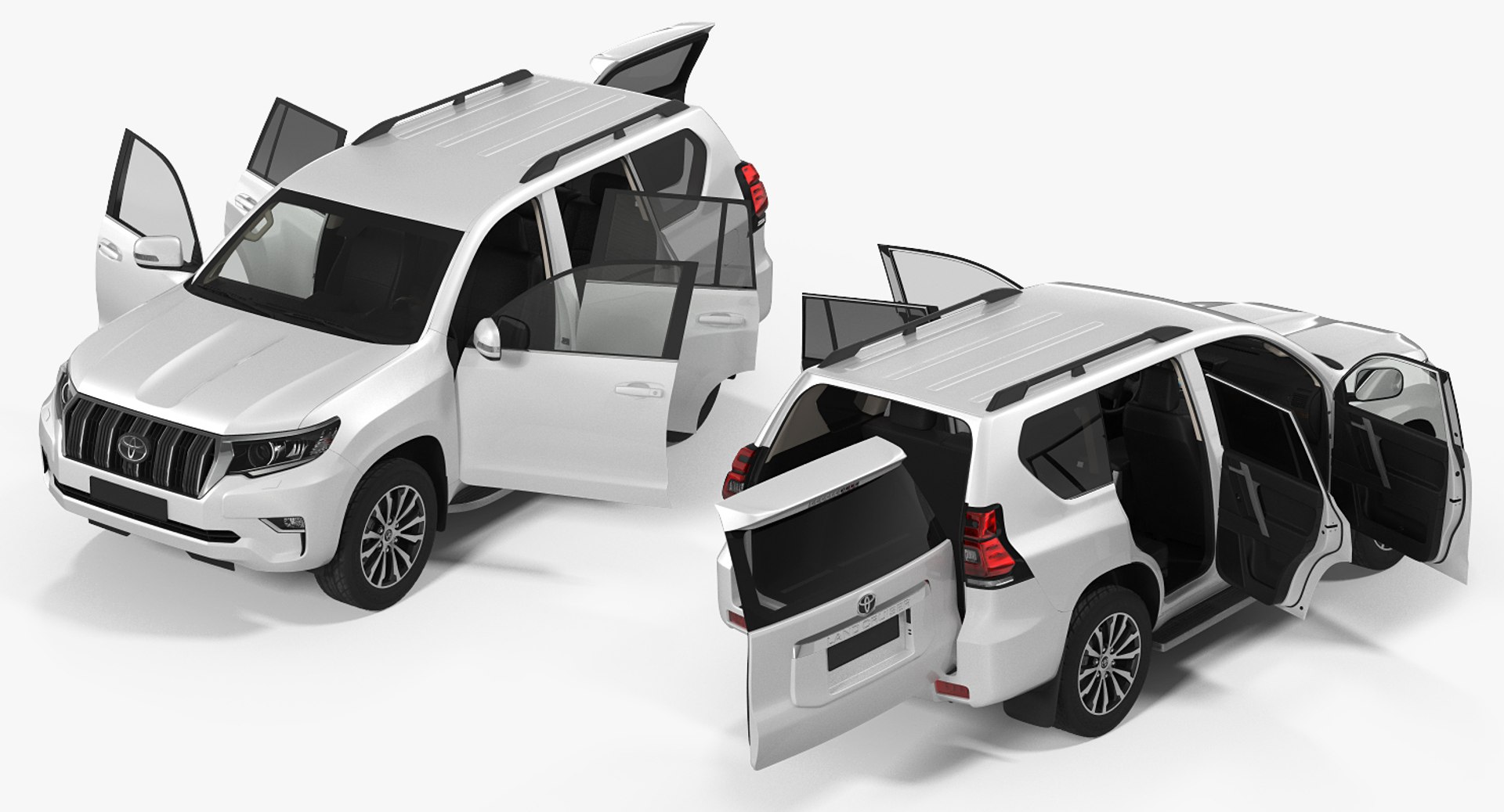 Toyota prado 2018 simple model - TurboSquid 1329177