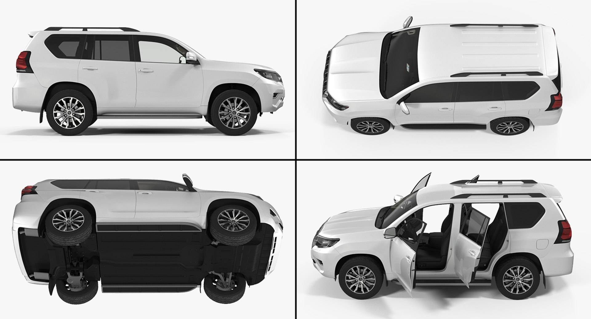 Toyota prado 2018 simple model - TurboSquid 1329177