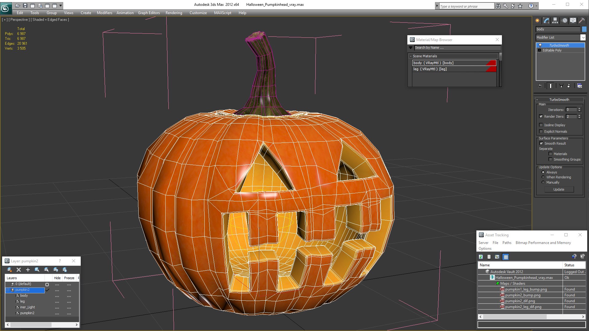 3D Halloween Pumpkinhead Model - TurboSquid 1450668