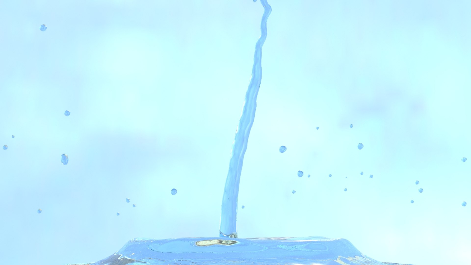 3d Droplet Water Drop