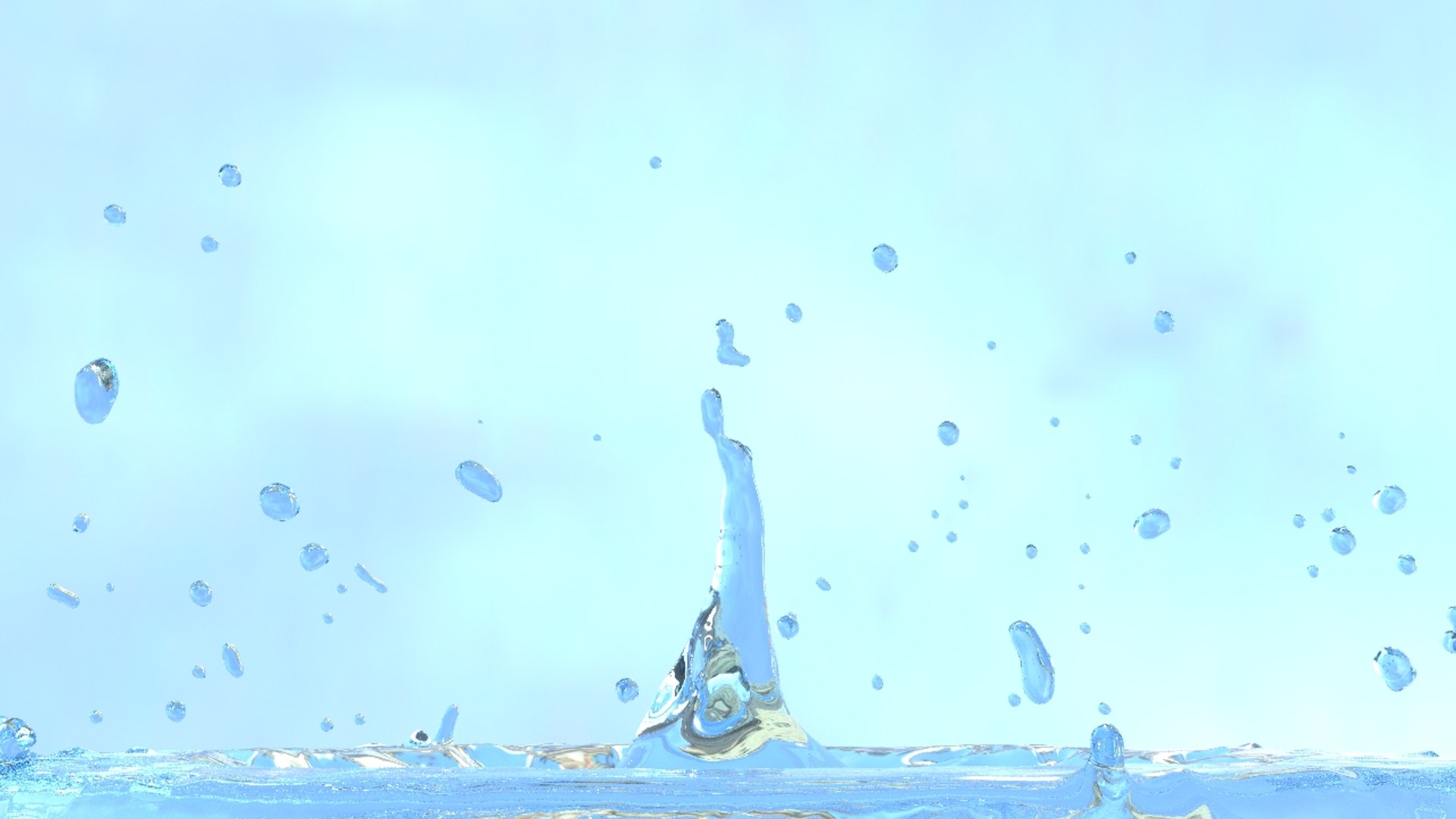 3d Droplet Water Drop