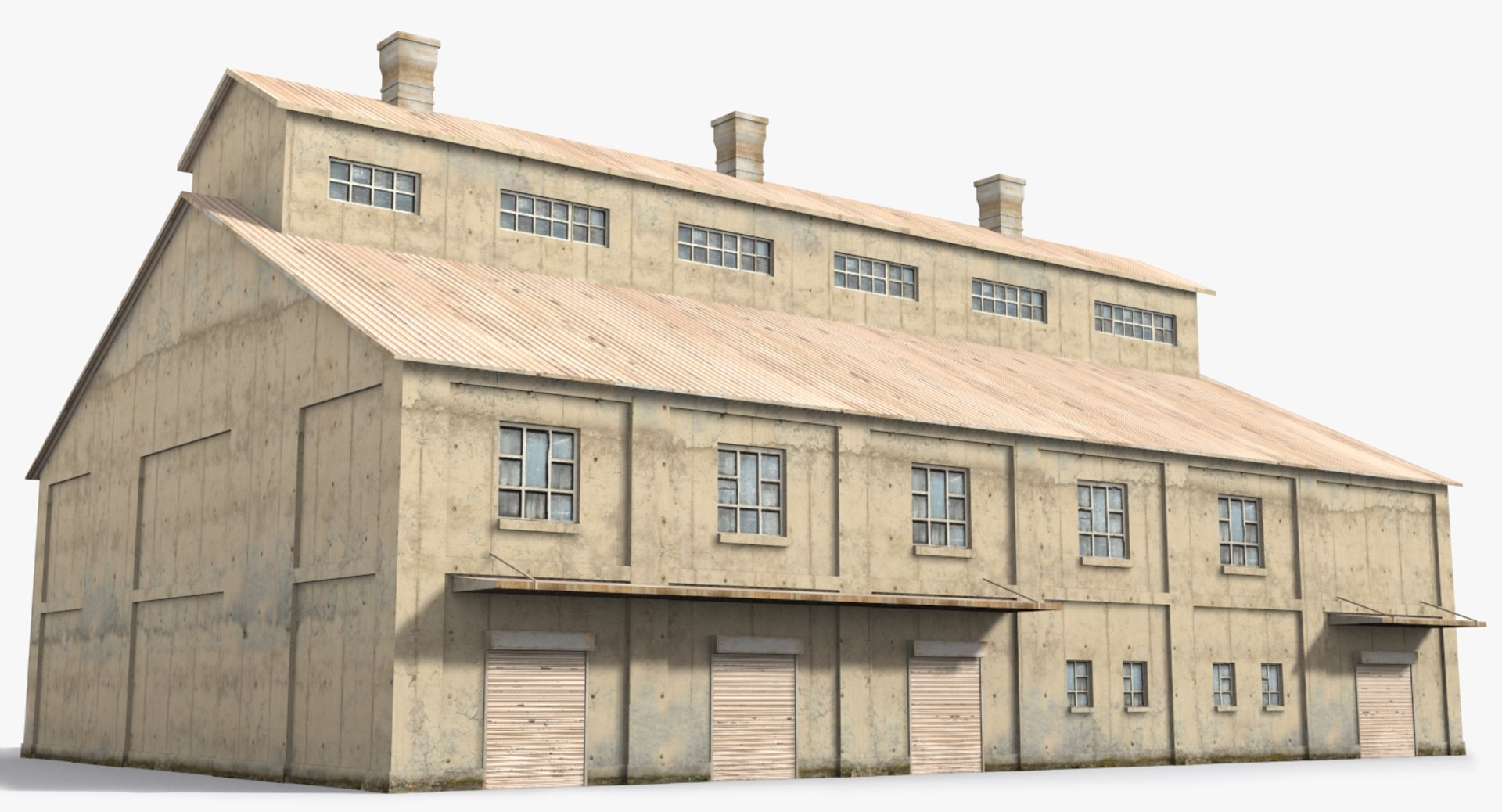 Ready Warehouse Factory 3D Model - TurboSquid 1547793