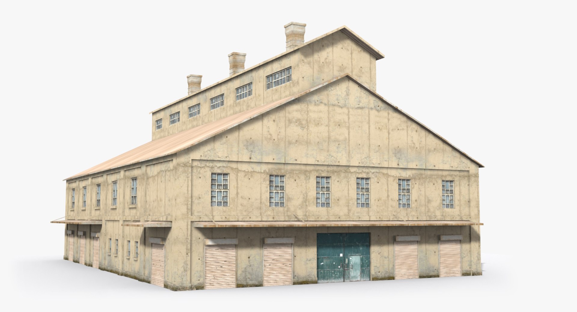 Ready Warehouse Factory 3D Model - TurboSquid 1547793