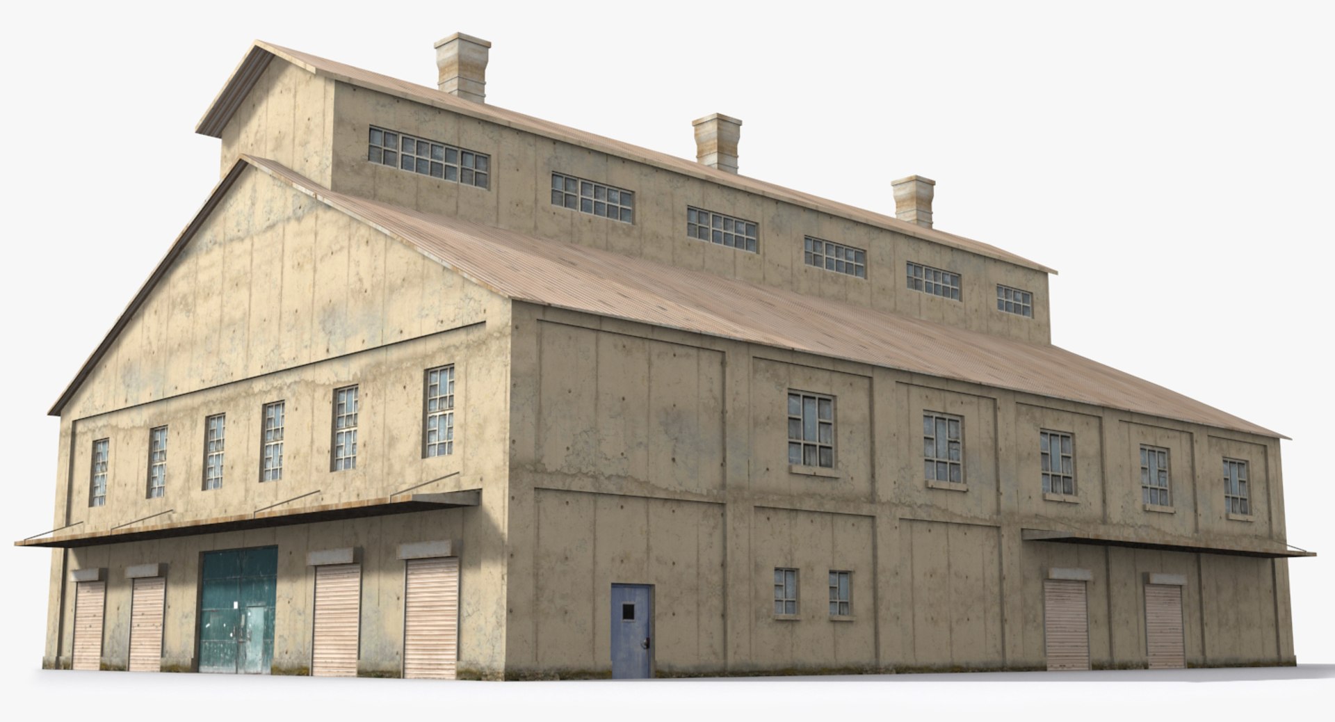 Ready Warehouse Factory 3D Model - TurboSquid 1547793