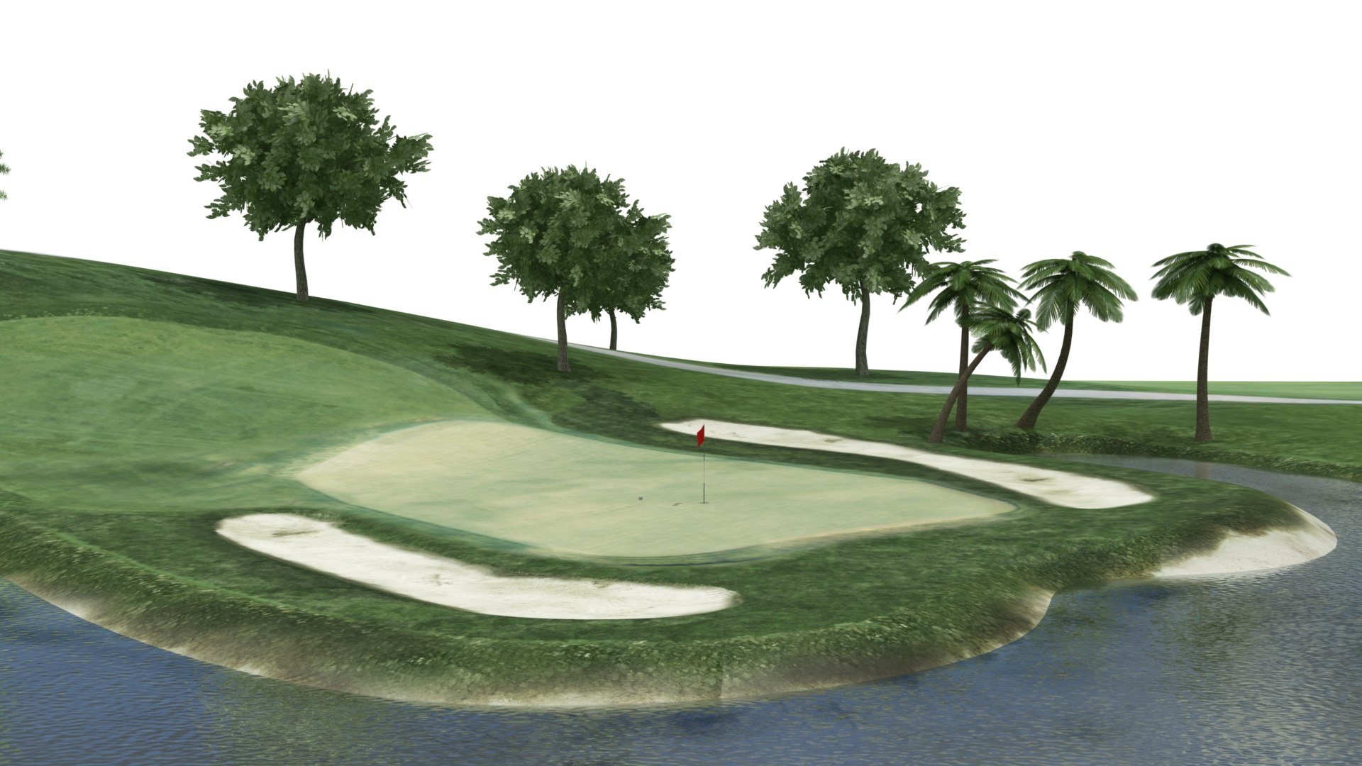 Golf course 3D model - TurboSquid 1293165
