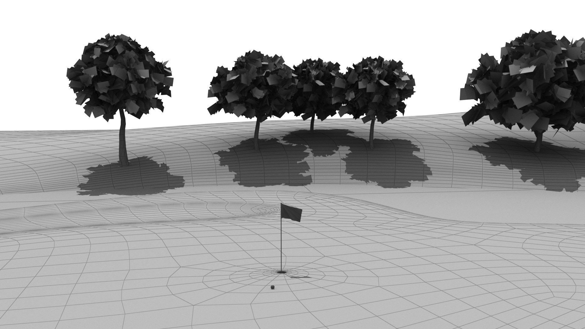 Golf course 3D model - TurboSquid 1293165