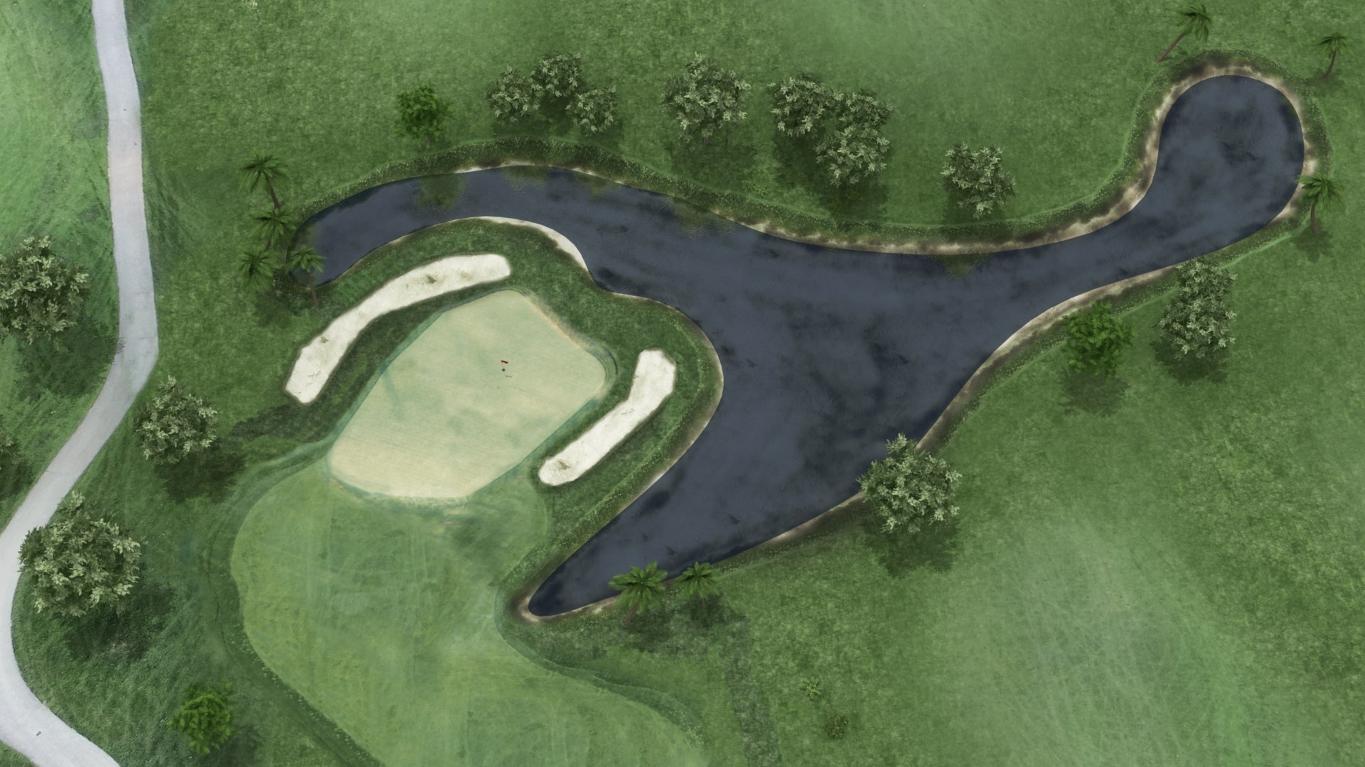 Golf course 3D model - TurboSquid 1293165