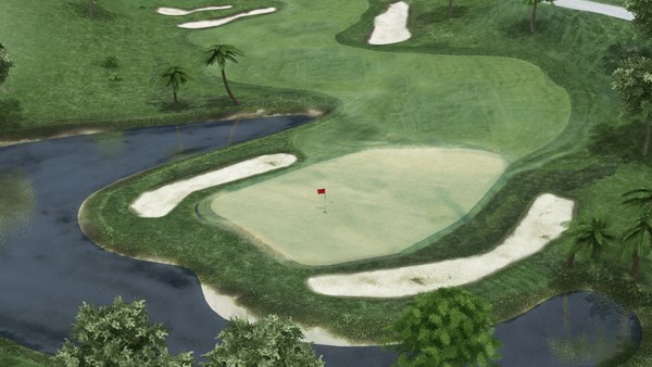 Golf course 3D model - TurboSquid 1293165