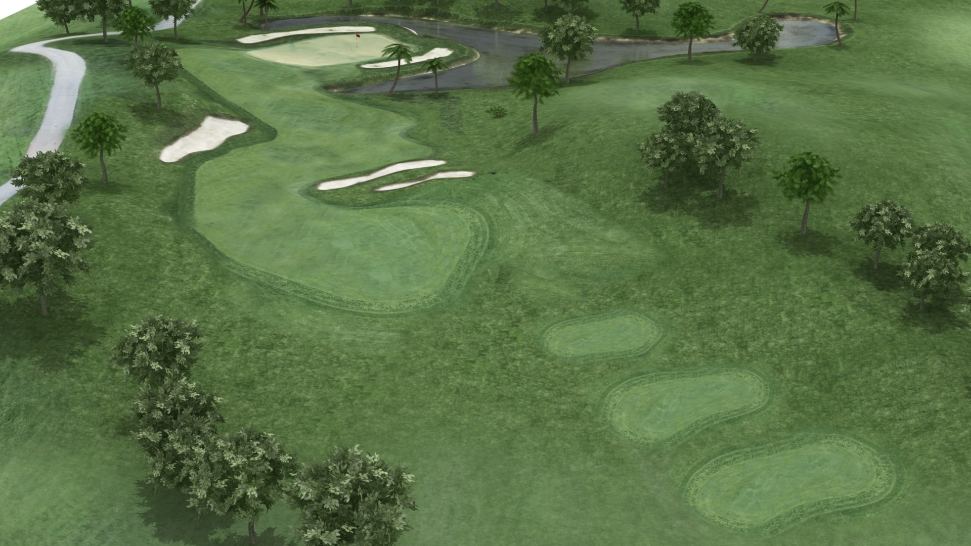 Golf course 3D model - TurboSquid 1293165