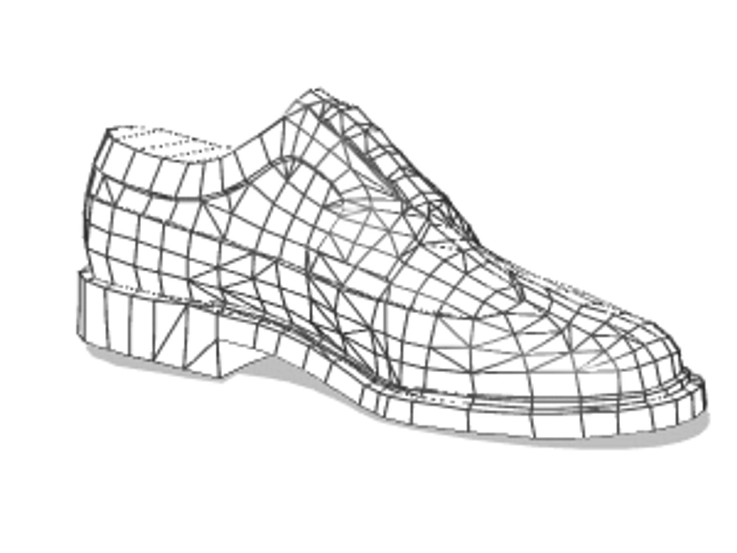 3d Model Wingtip Shoe