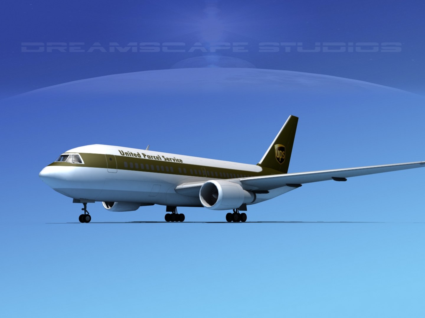 3d Model Of Boeing 767 767-100