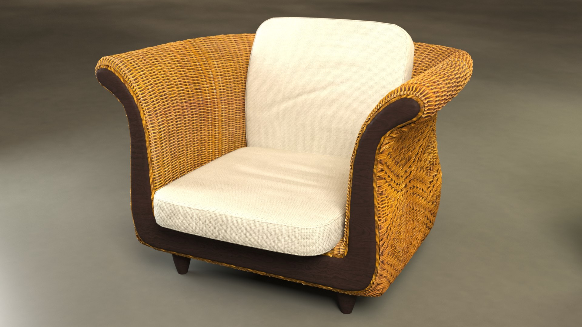 3D model Wicker Furniture Set - TurboSquid 1784473