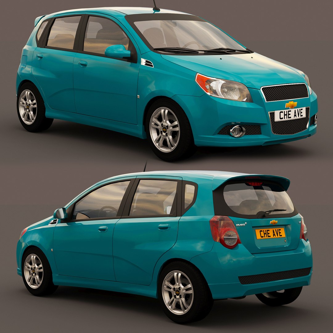 3D Chevrolet Aveo LT 2009 Model - TurboSquid 1976082