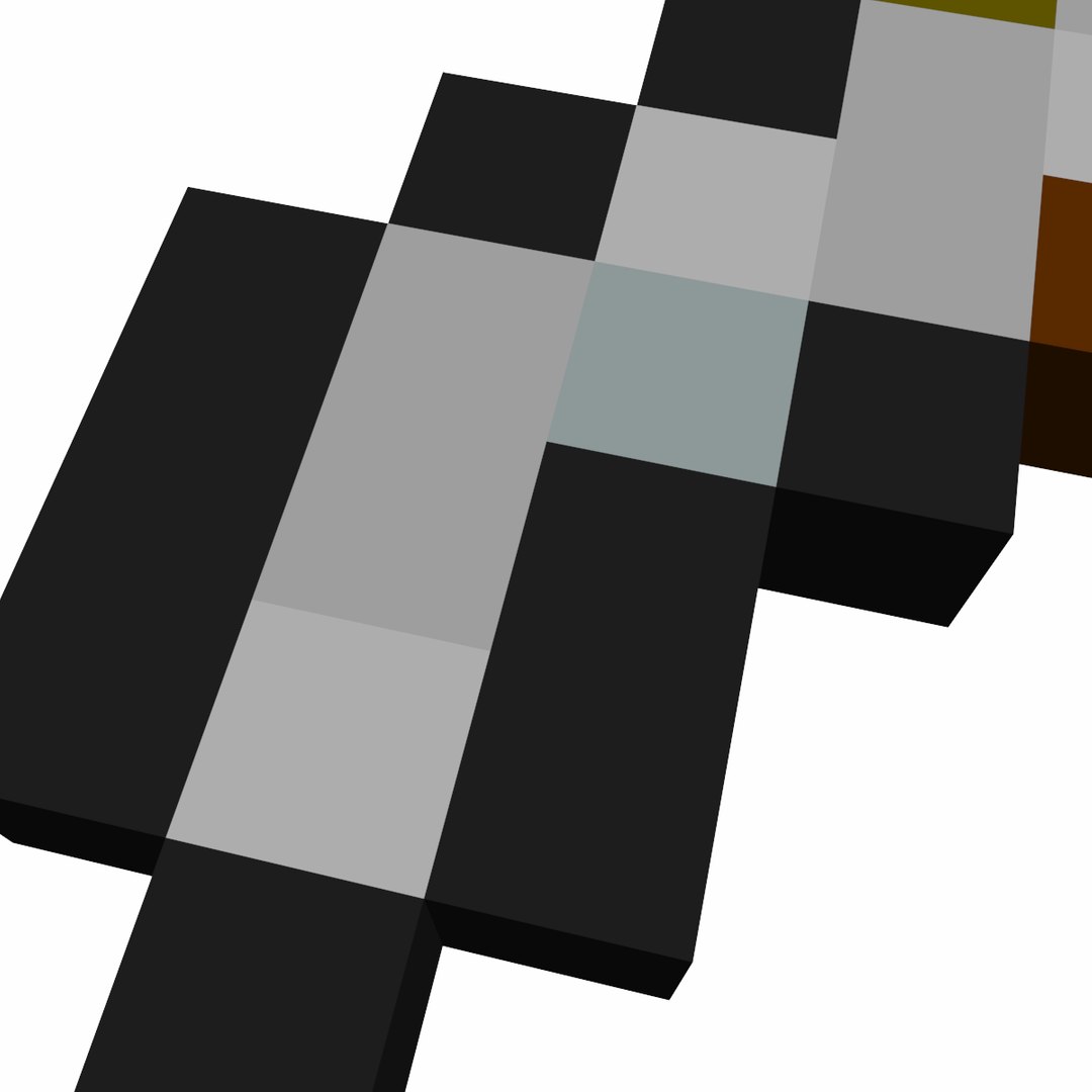 3d Model Hoe Minecraft