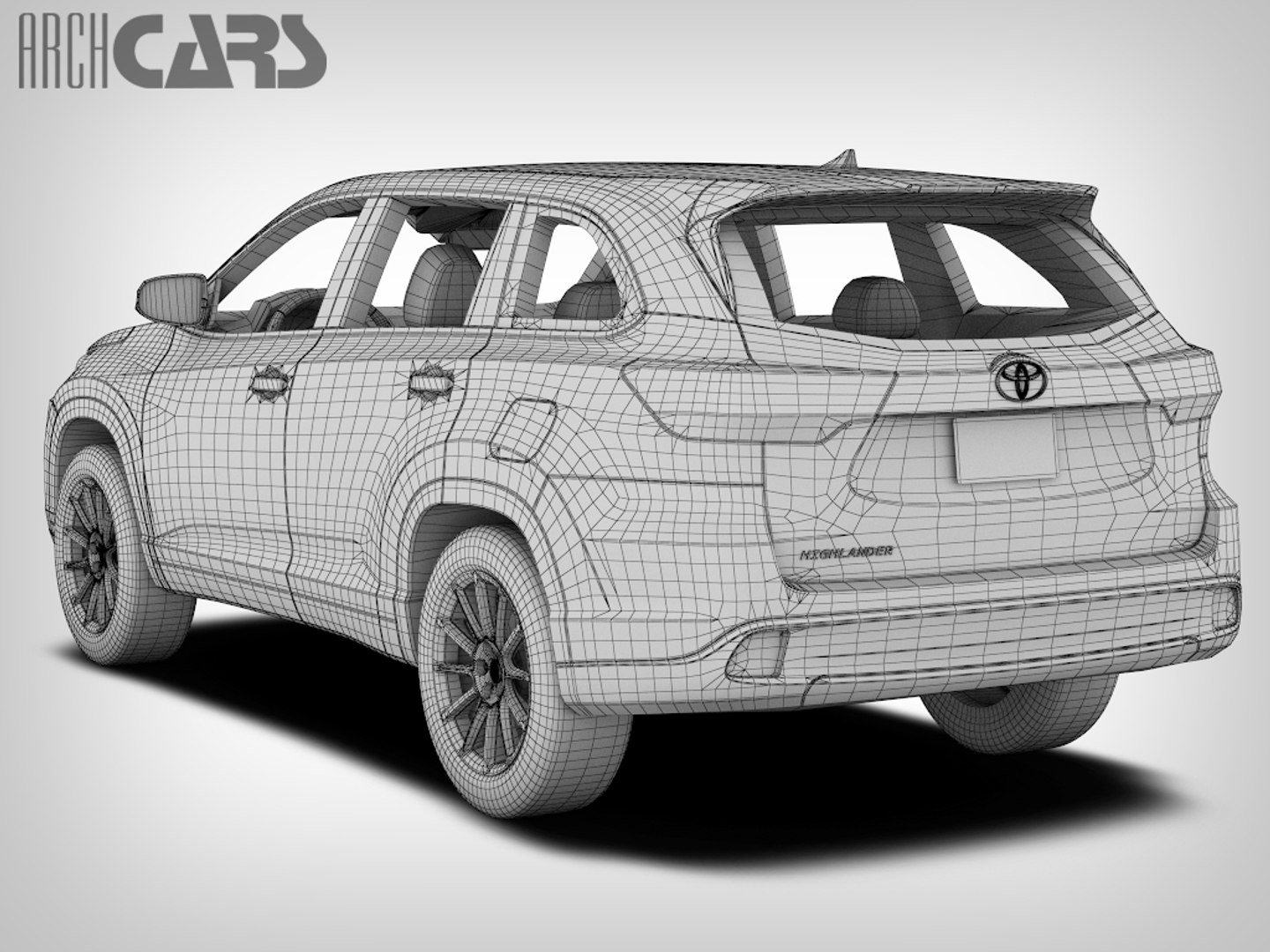 3D Model Toyota Highlander - TurboSquid 1288783
