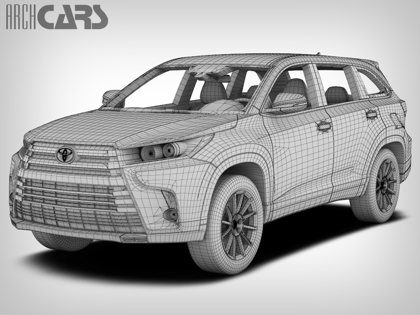 3D Model Toyota Highlander - TurboSquid 1288783