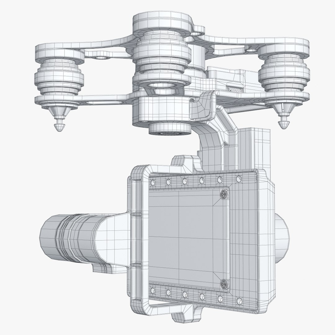 3d Dji Zenmuse Gimbal Stabilizer Model