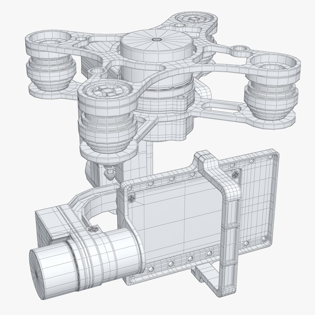 3d Dji Zenmuse Gimbal Stabilizer Model