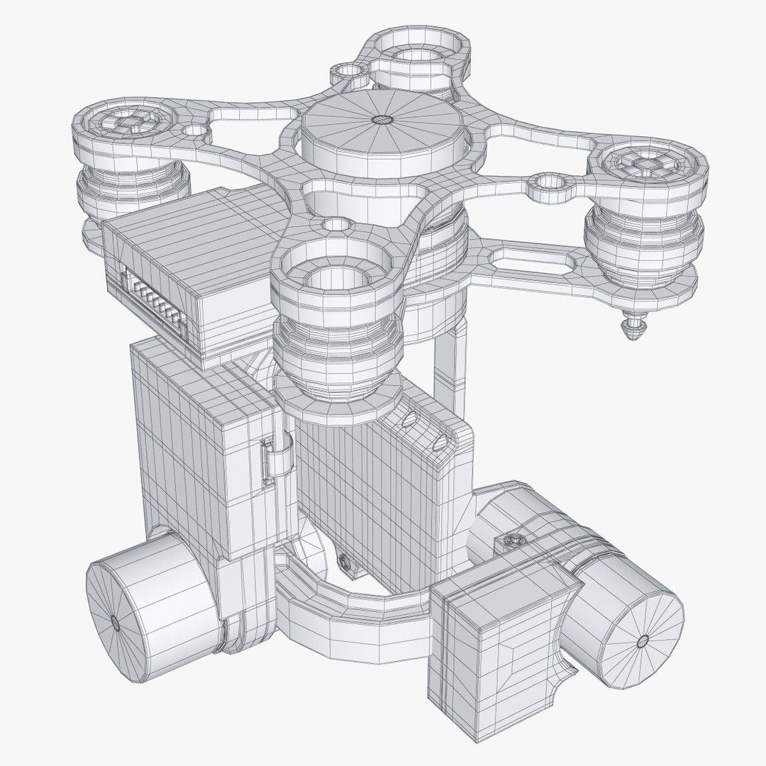 3d Dji Zenmuse Gimbal Stabilizer Model