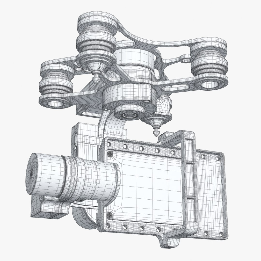 3d Dji Zenmuse Gimbal Stabilizer Model