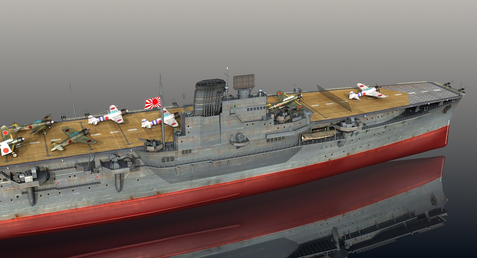 Japanese Junyo 1942 Model - TurboSquid 1337317