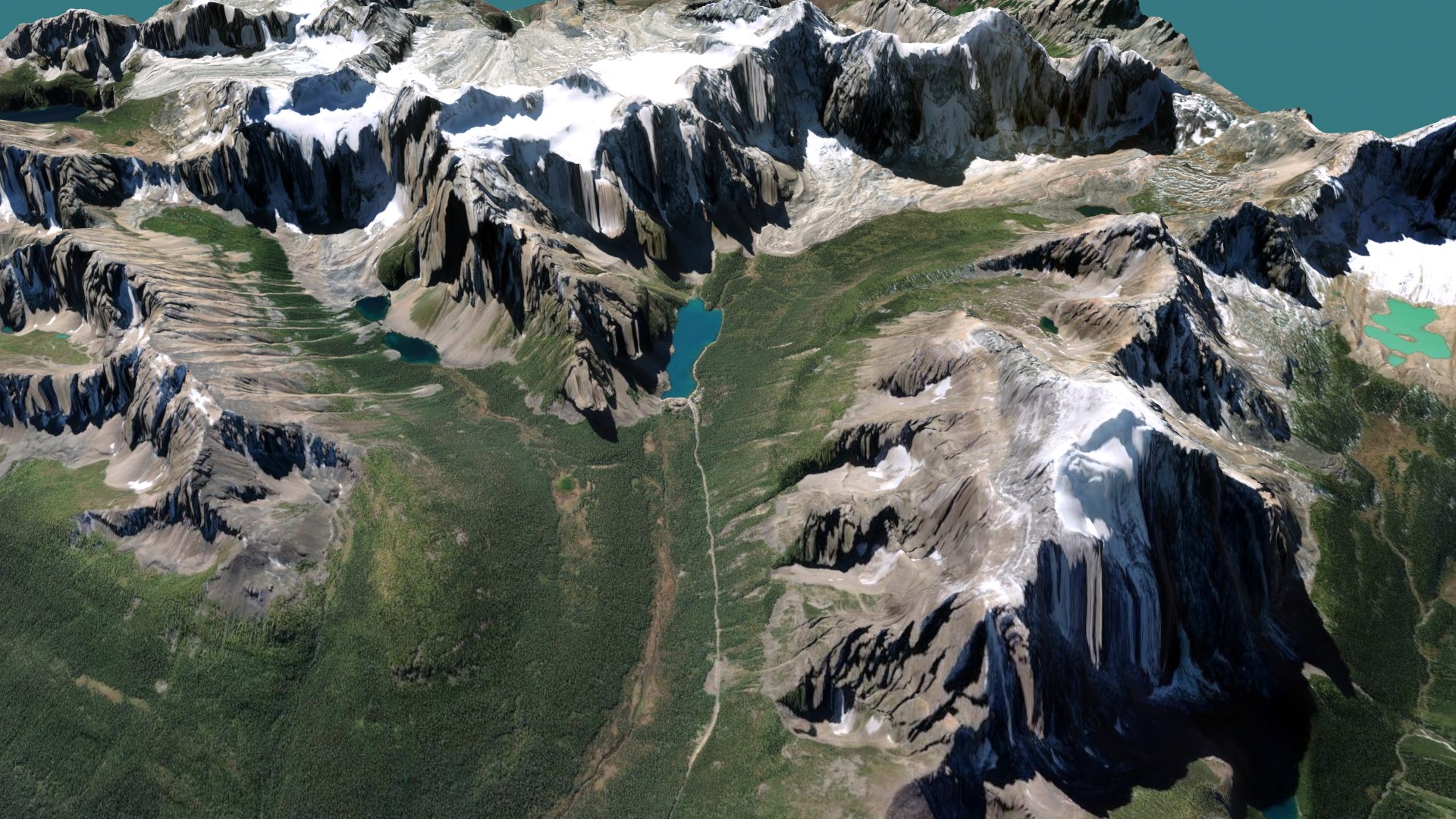 3D Mountain Landscape Model - TurboSquid 1720753