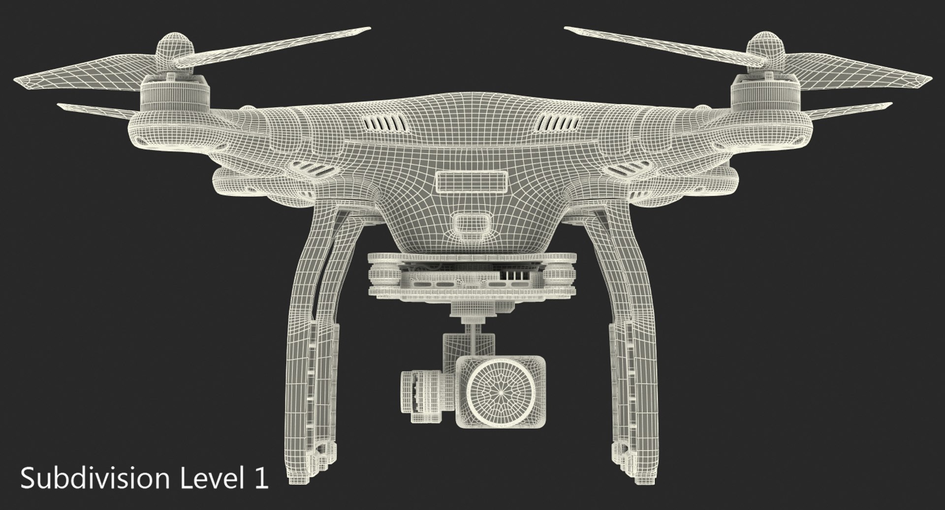 3d dji phantom 3 professional model