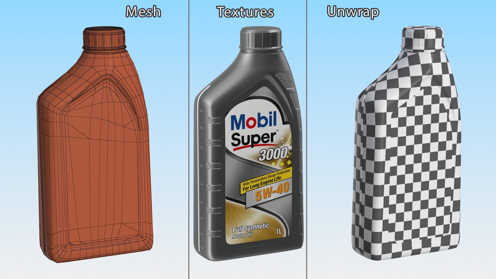 3D Mobil Super 3000 1L Bottle - TurboSquid 1948193