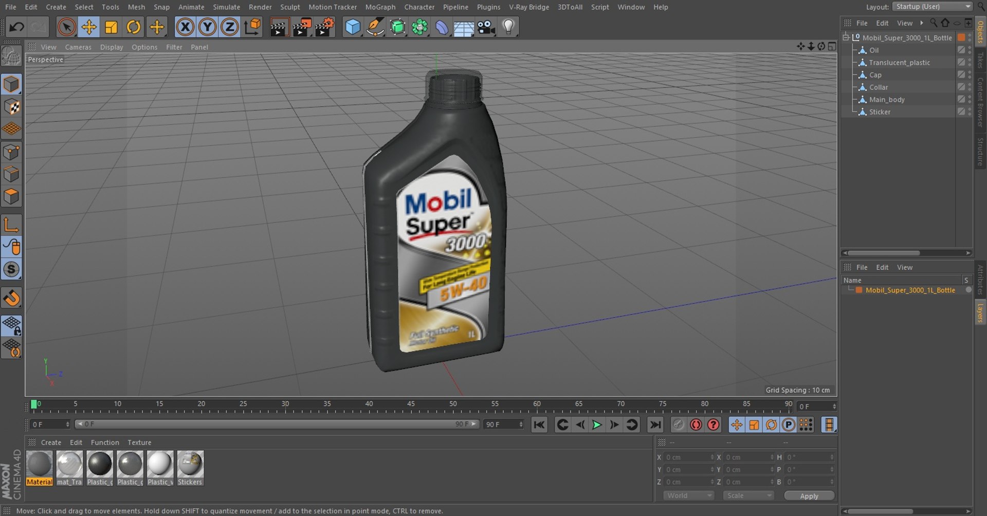 3D Mobil Super 3000 1L Bottle - TurboSquid 1948193