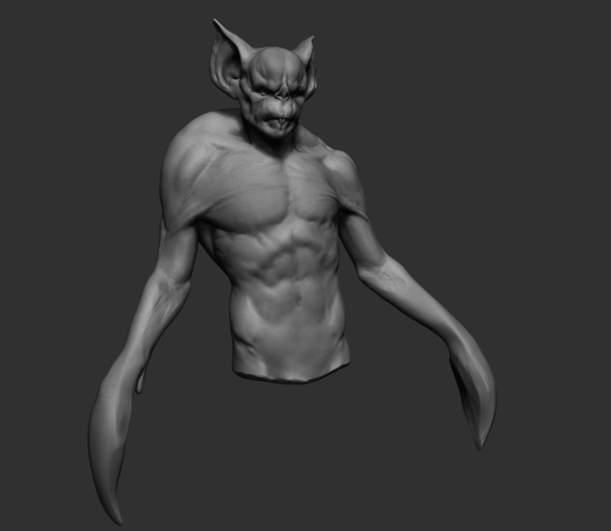 Bat Creature 3d Model