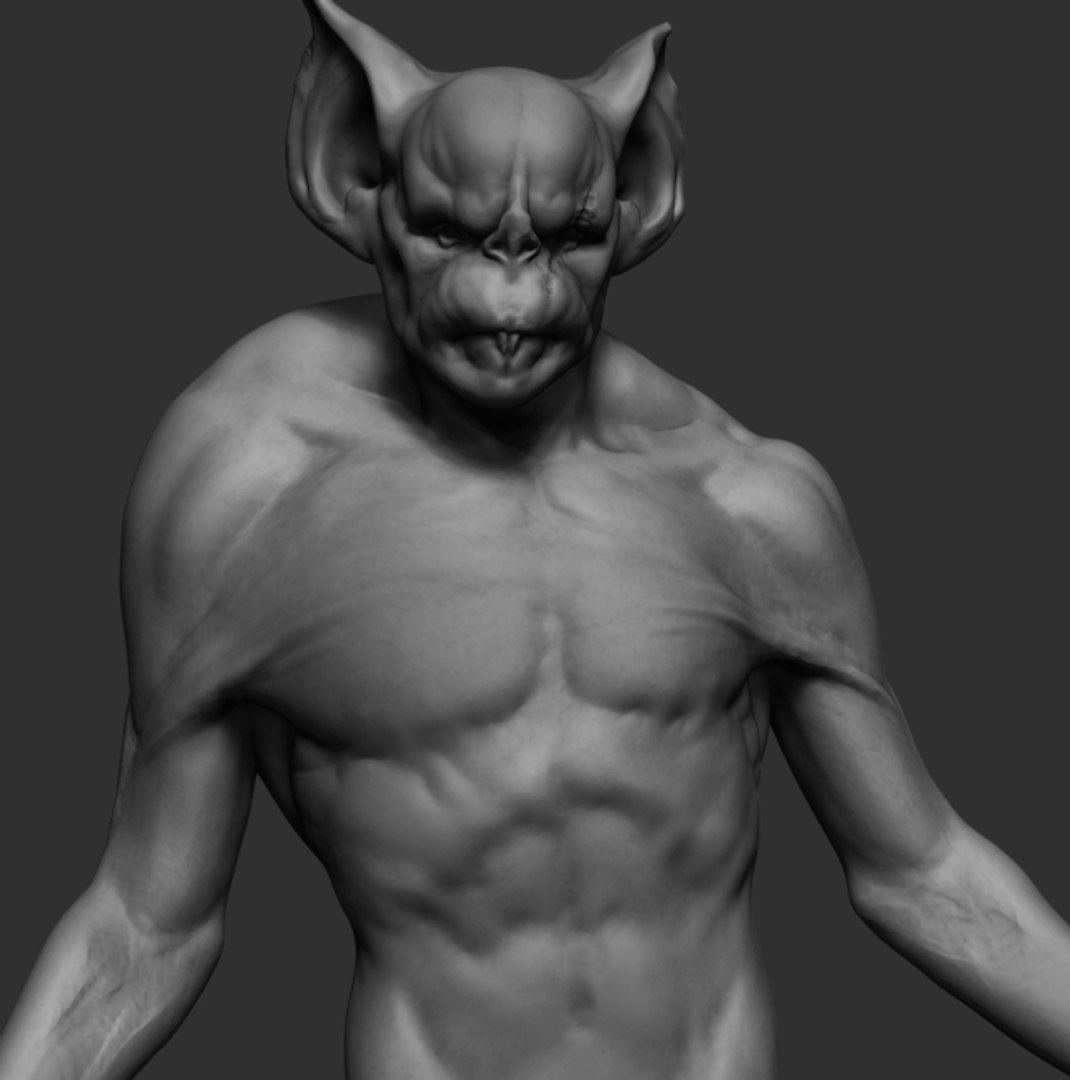 Bat Creature 3d Model