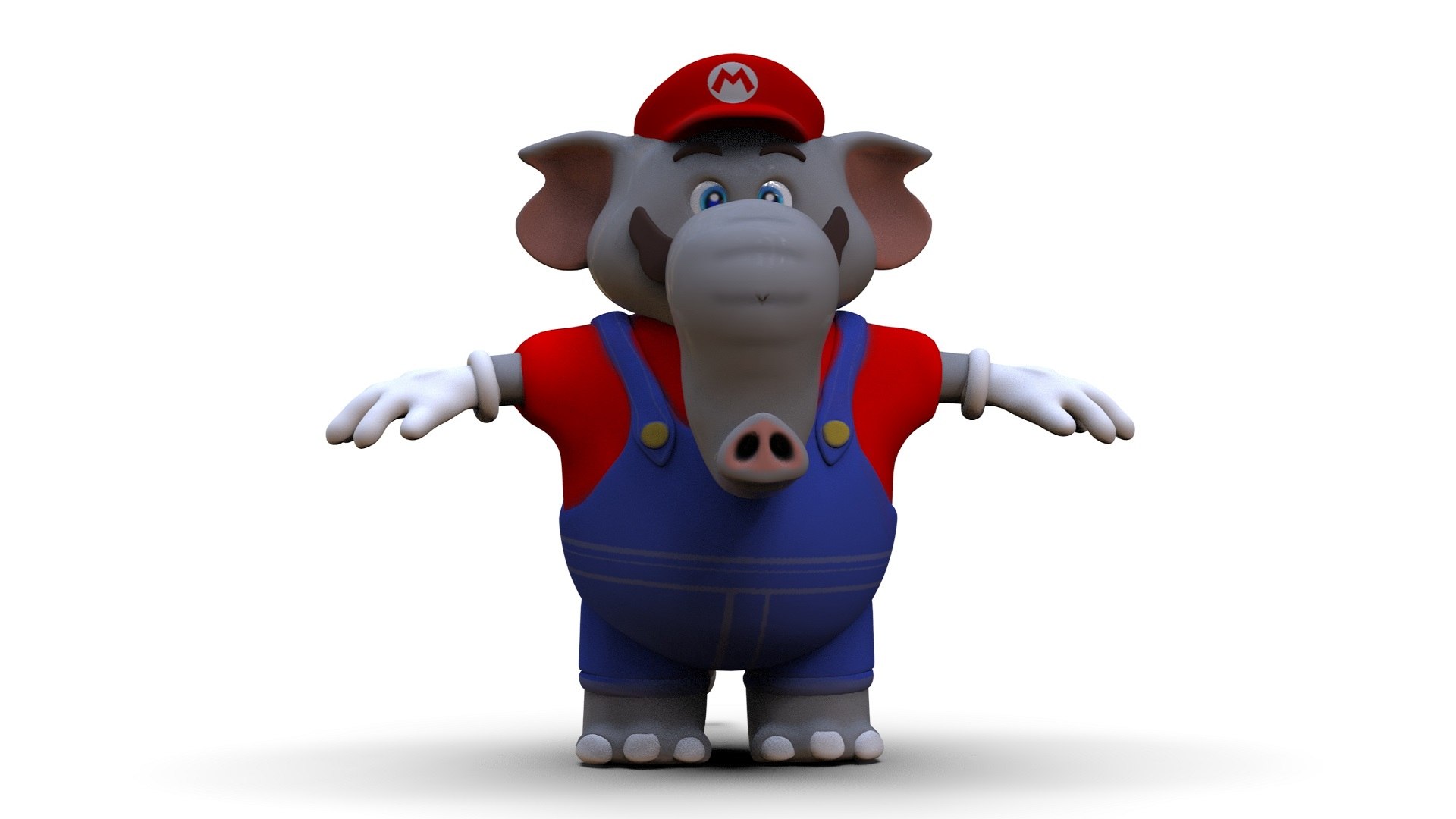 Super Mario Wonder Elephant 3D - TurboSquid 2089700