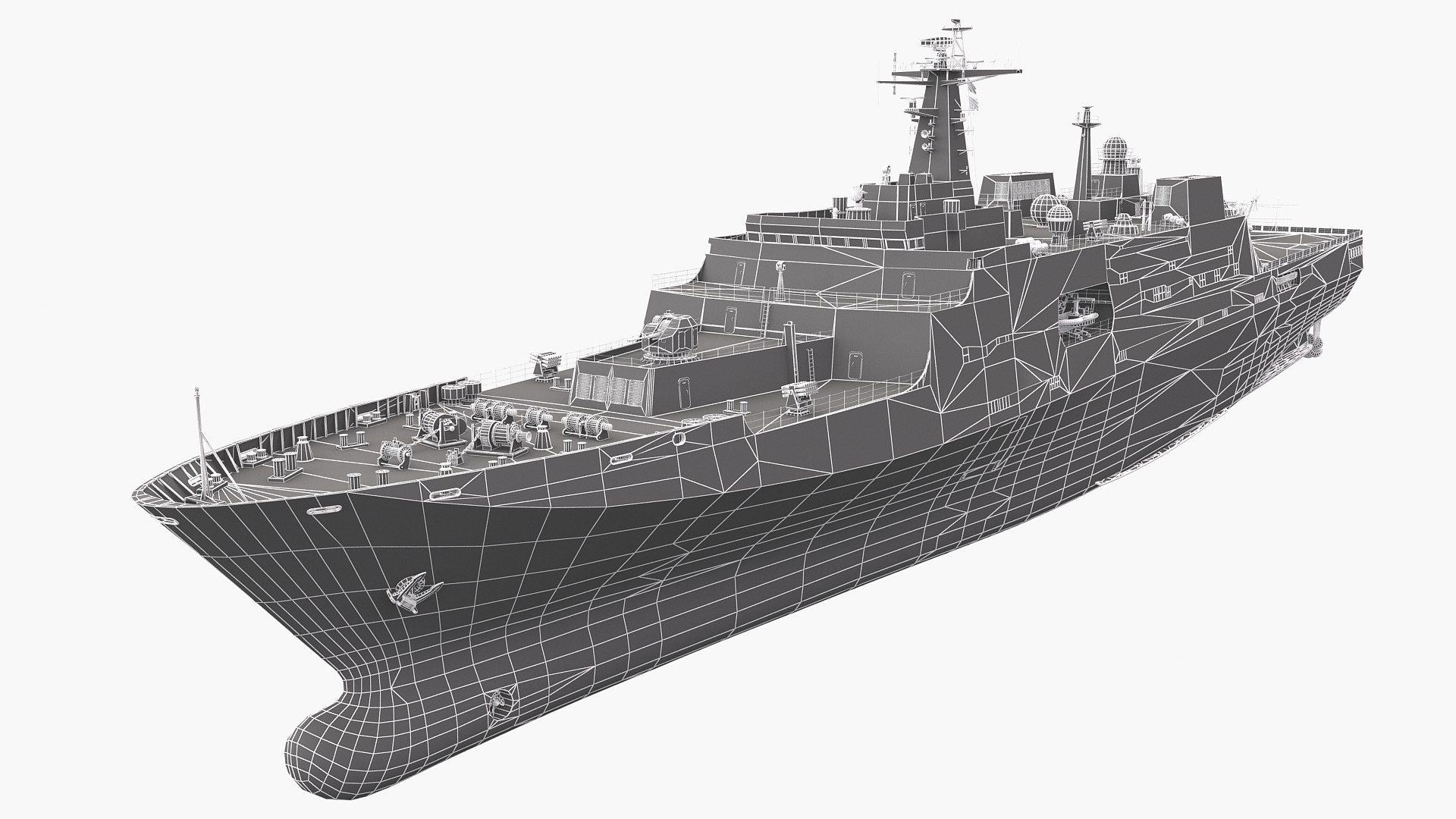 Warship Ship Boat 3D Model - TurboSquid 1639391