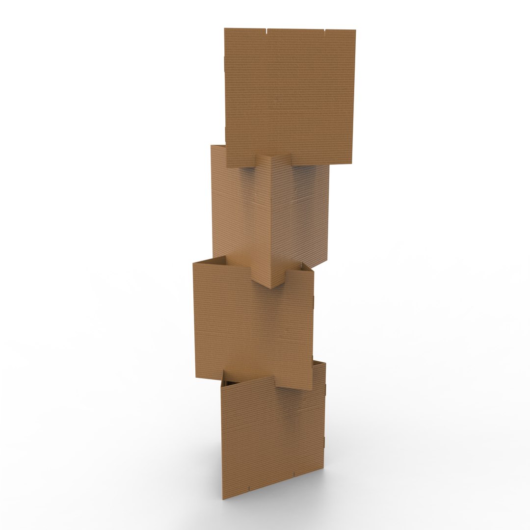 3D Model Point Of Sale Cardboard Display Stand - TurboSquid 2315340
