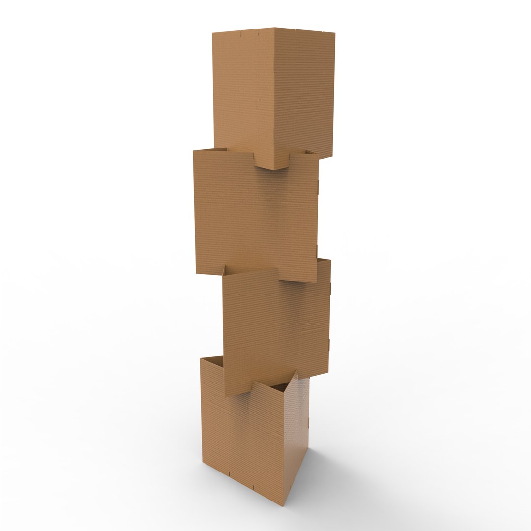 3D Model Point Of Sale Cardboard Display Stand - TurboSquid 2315340