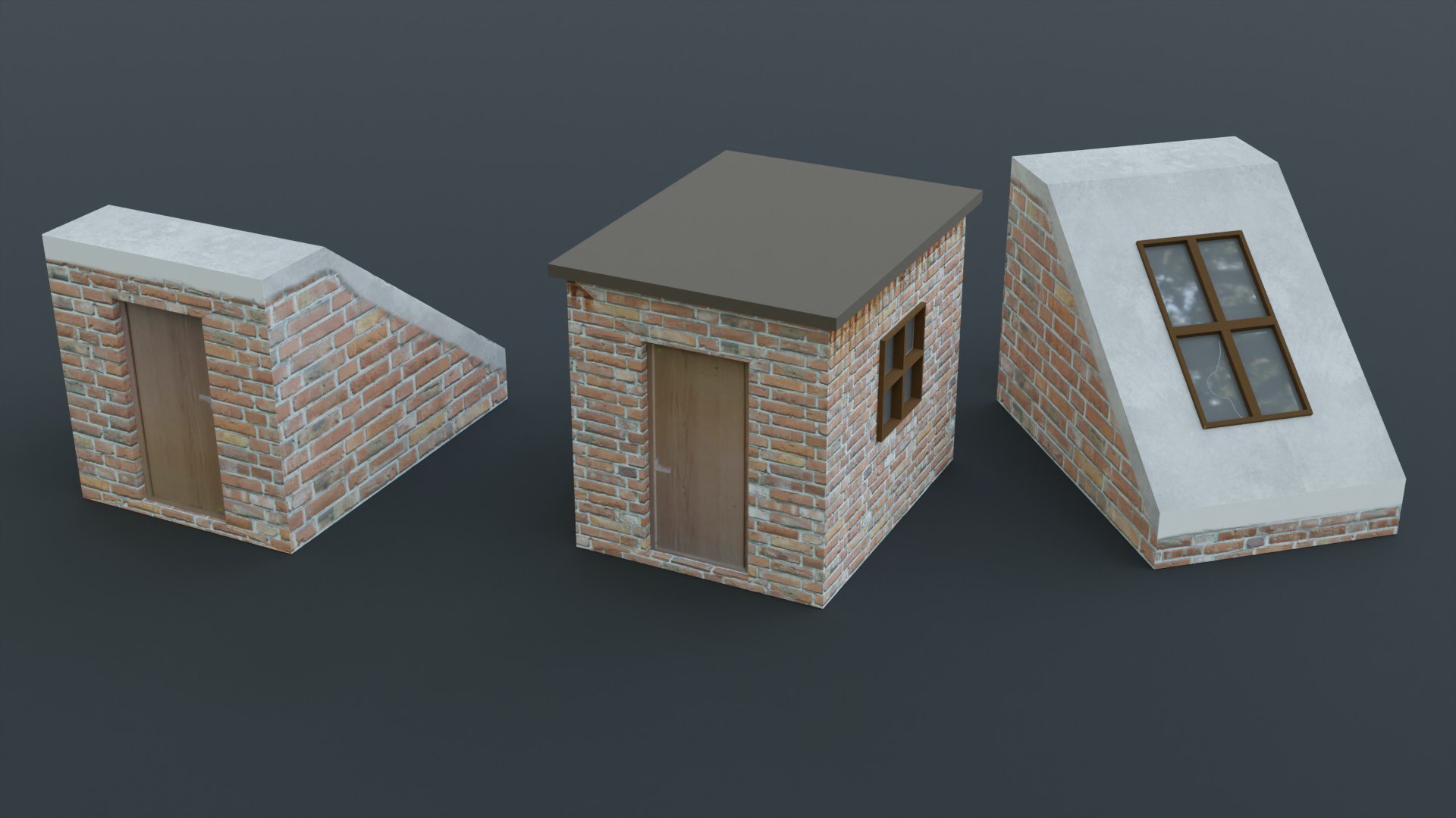 3D Model Roof Top Props - Low Poly - Game Ready - PBR - TurboSquid 2091848