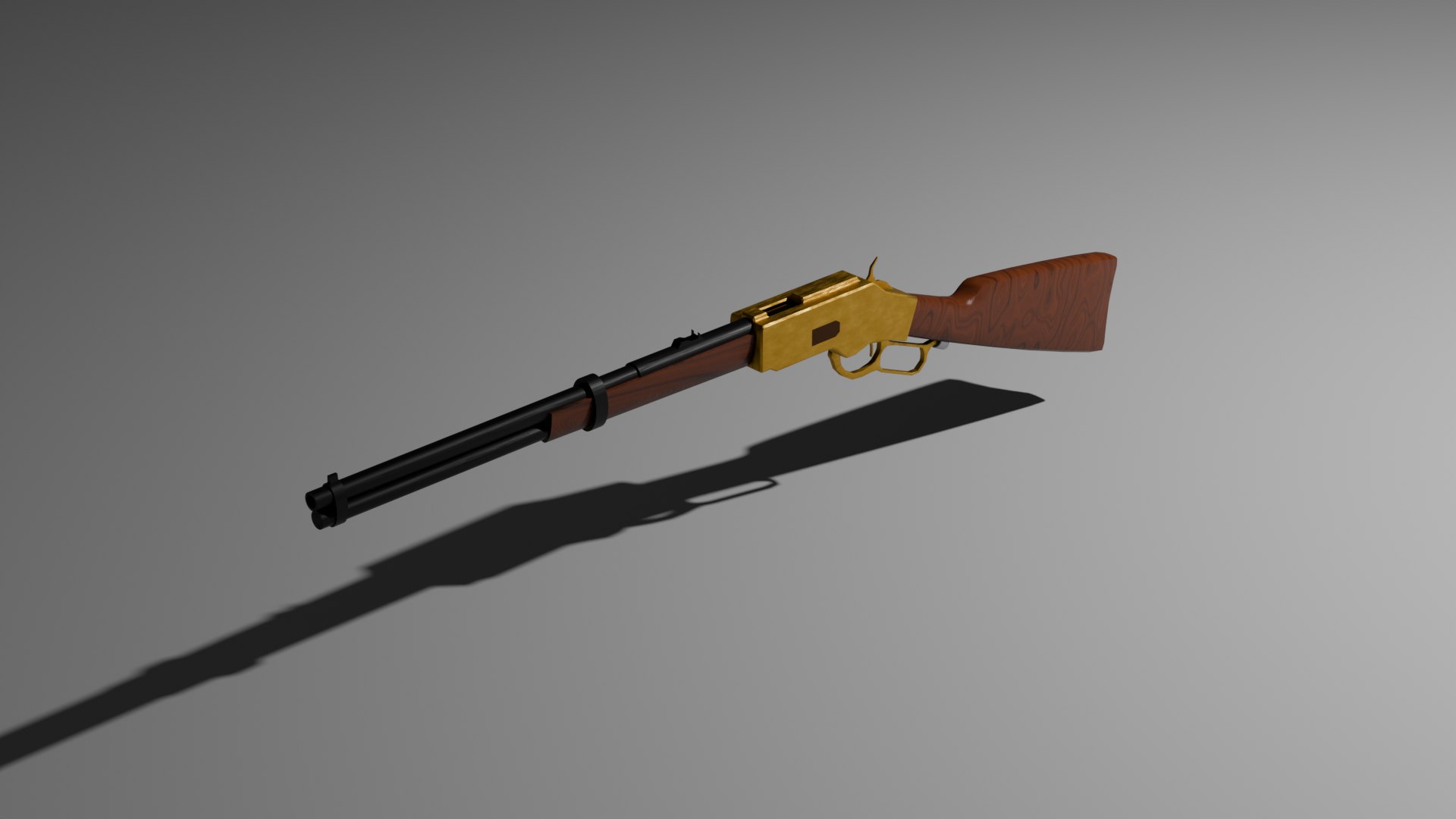 1866 Yellowboy Carbine Short Rifle 3D model - TurboSquid 2181690