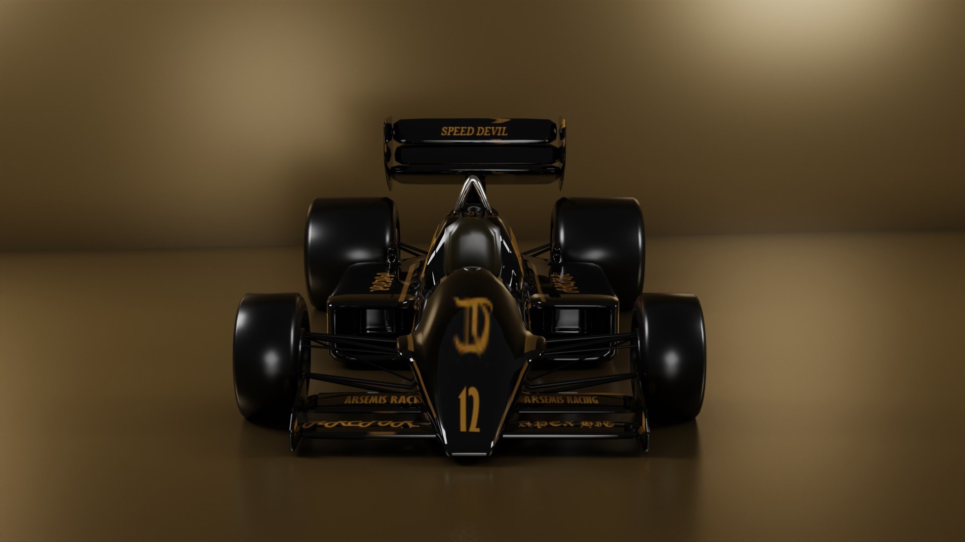 3D 1980s Formula 1 Car Model - TurboSquid 2040366