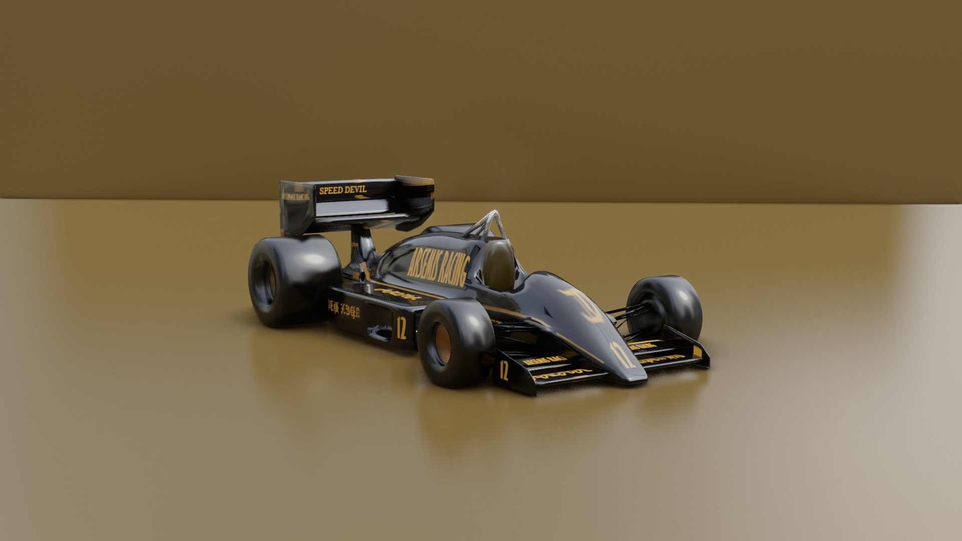 3D 1980s Formula 1 Car Model - TurboSquid 2040366