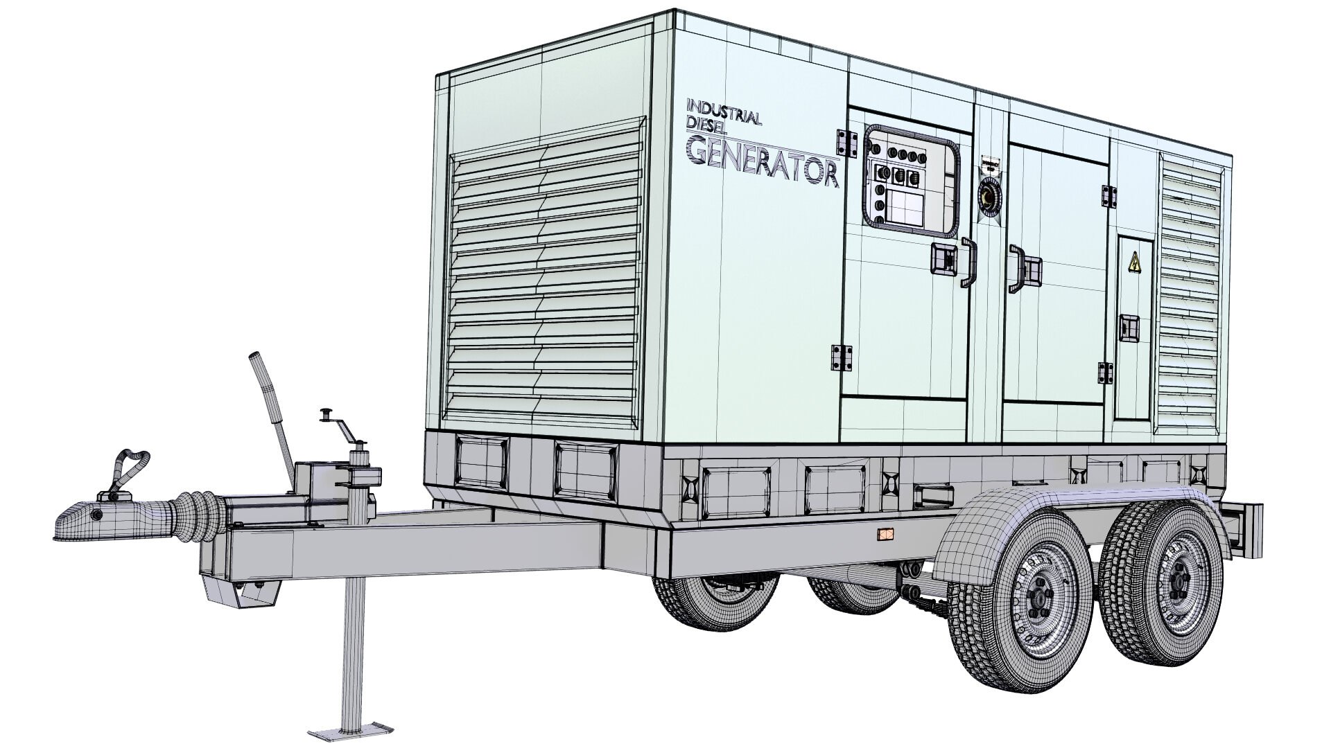 3D Diesel Generator Trailer 49 - TurboSquid 2257480