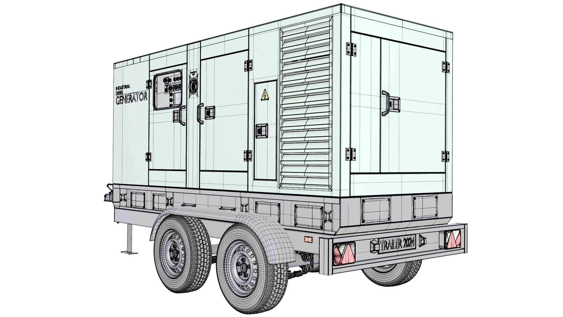 3D Diesel Generator Trailer 49 - TurboSquid 2257480