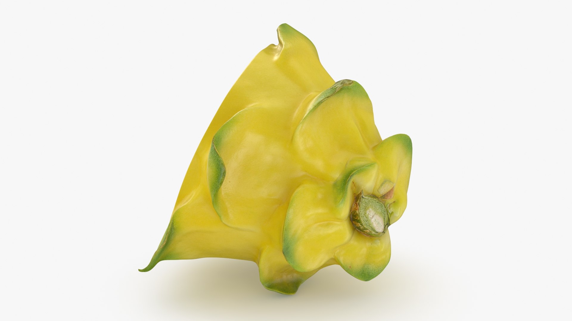 3D Yellow Dragon Fruit Cut 02 - TurboSquid 2159802