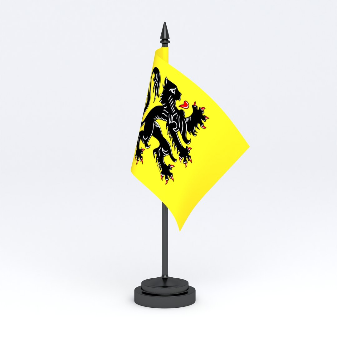 Table Flag Flanders 3D Model - TurboSquid 2536436
