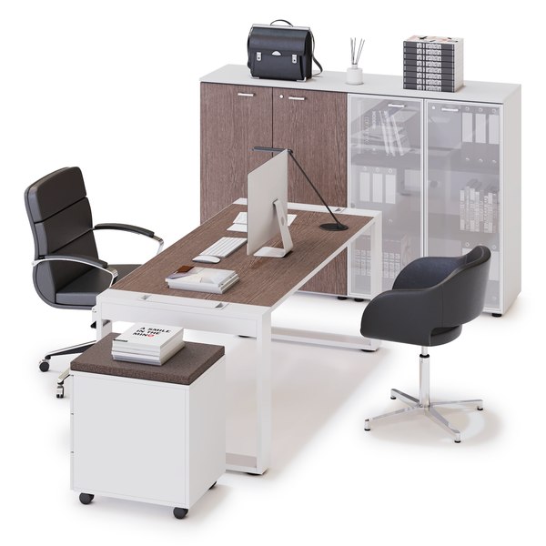 Office workspace las 3D model - TurboSquid 1444570
